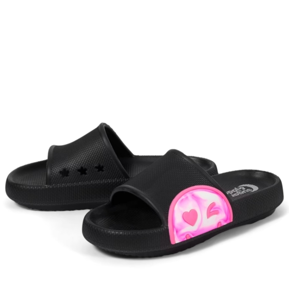 The Children's Place | Shoes | Nwt Sugar And Jade Black And Pink Smiley ...